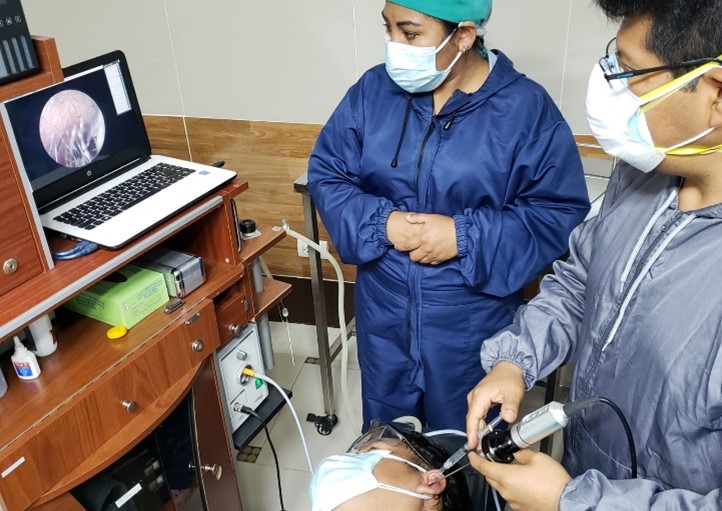 Nasofibrolaringoscopia Arequipa Dr. Ronald Rubén Sillo Cari